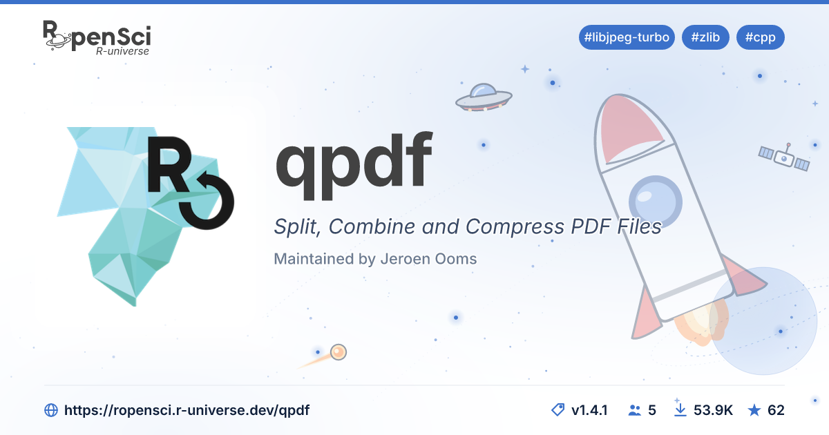 qpdf: Split, Combine and Compress PDF Files